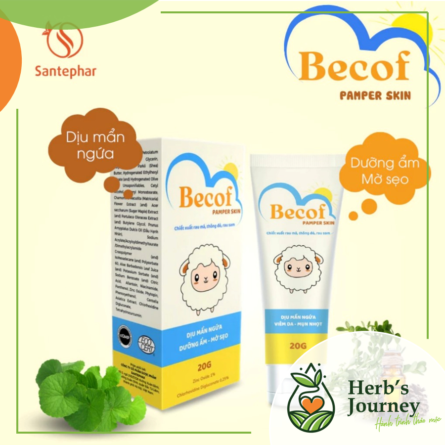 Kem bôi da Becof Pamper Kid - Santephar - Tuýp 20g