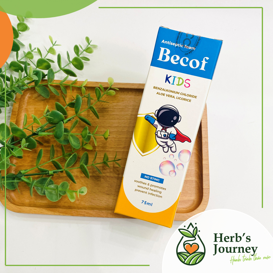 Bọt kháng khuẩn Becof kids- làm dịu, thúc đẩy nhanh lành vết thương ...