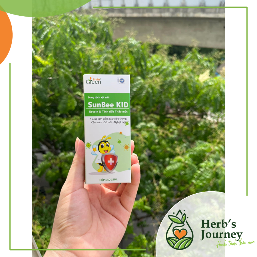 Dung dịch xịt mũi Sunbee Kid - Làm sạch, thông khoang mũi